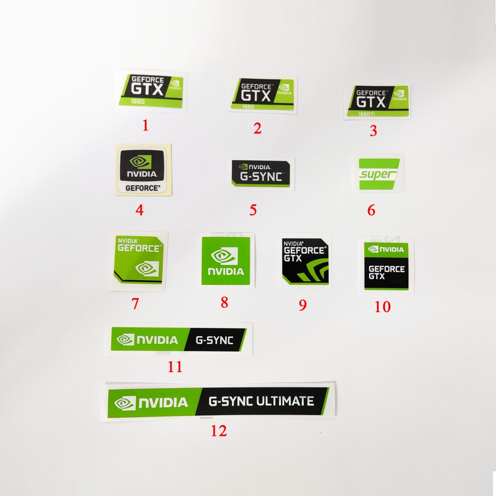 Sticker (Hình dán) NVIDIA GEFORCE GTX trang trí PC, Laptop | Shopee ...