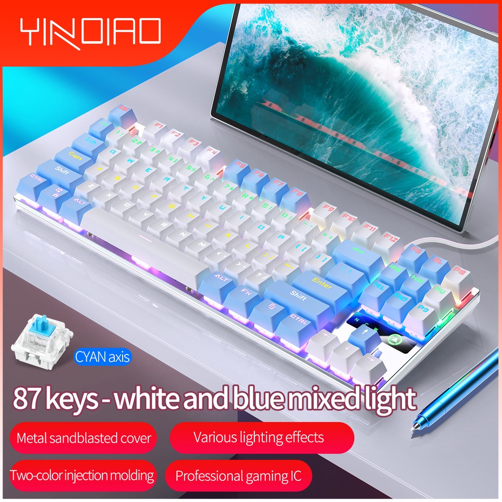 Bàn phím cơ ZK3 Blue SWitch thế hệ cơ mới 2020 led | Shopee Việt Nam