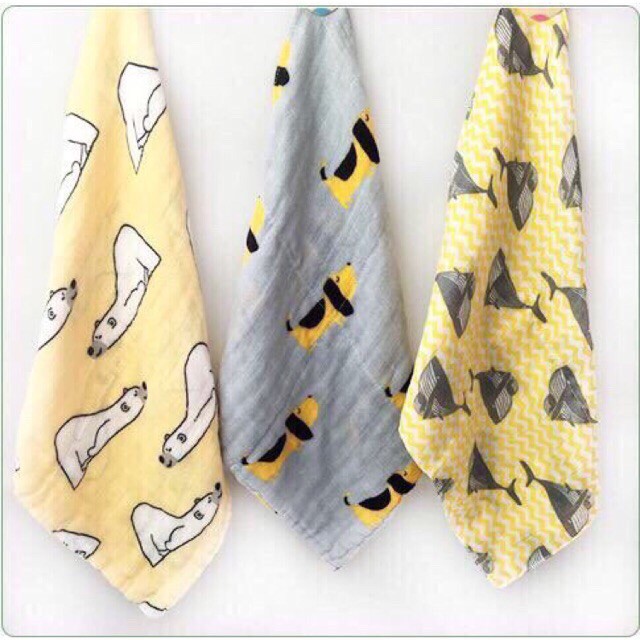 Sét 3 khăn sữa Muslin tree | Shopee Việt Nam