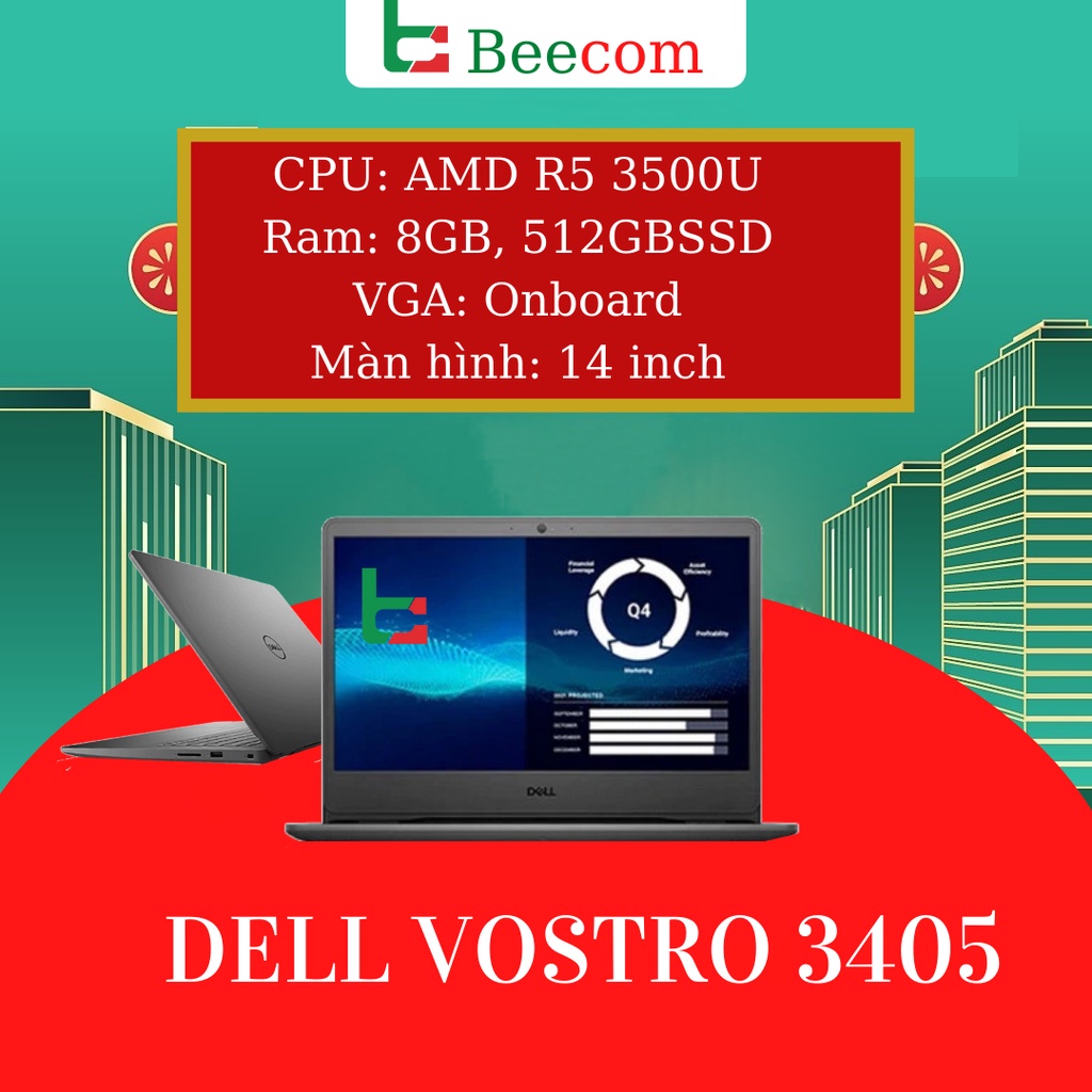 LAPTOP Dell Vostro 3405 AMD Ryzen 5 - 3500U/8GB/512SSD M2 PCIe NVMe/14 ...