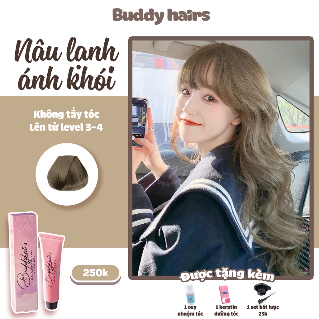 Thuốc nhuộm tóc Buddyhairs không khô xơ, lên chuẩn màu - thương hiệu ...