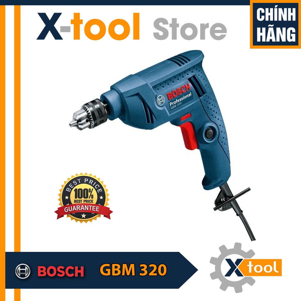 Máy Khoan Bosch GBM-320 (320W-6,5MM) - Vỏ Giấy | Shopee Việt Nam
