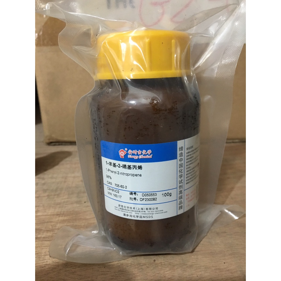Hóa chất 1-Phenyl-2-nitropropene CAS 705-60-2 98% lọ 100g | Shopee Việt Nam