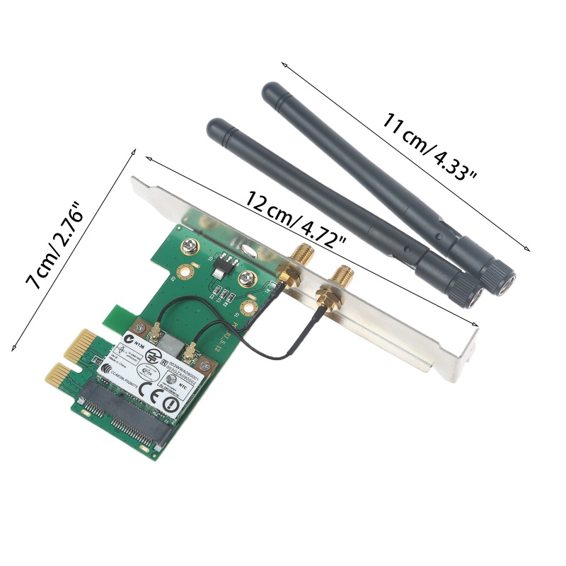 Card WiFi PCIe 3000Mbps Băng Tần Kép 5.8/2.4G PCI-E | Shopee Việt Nam