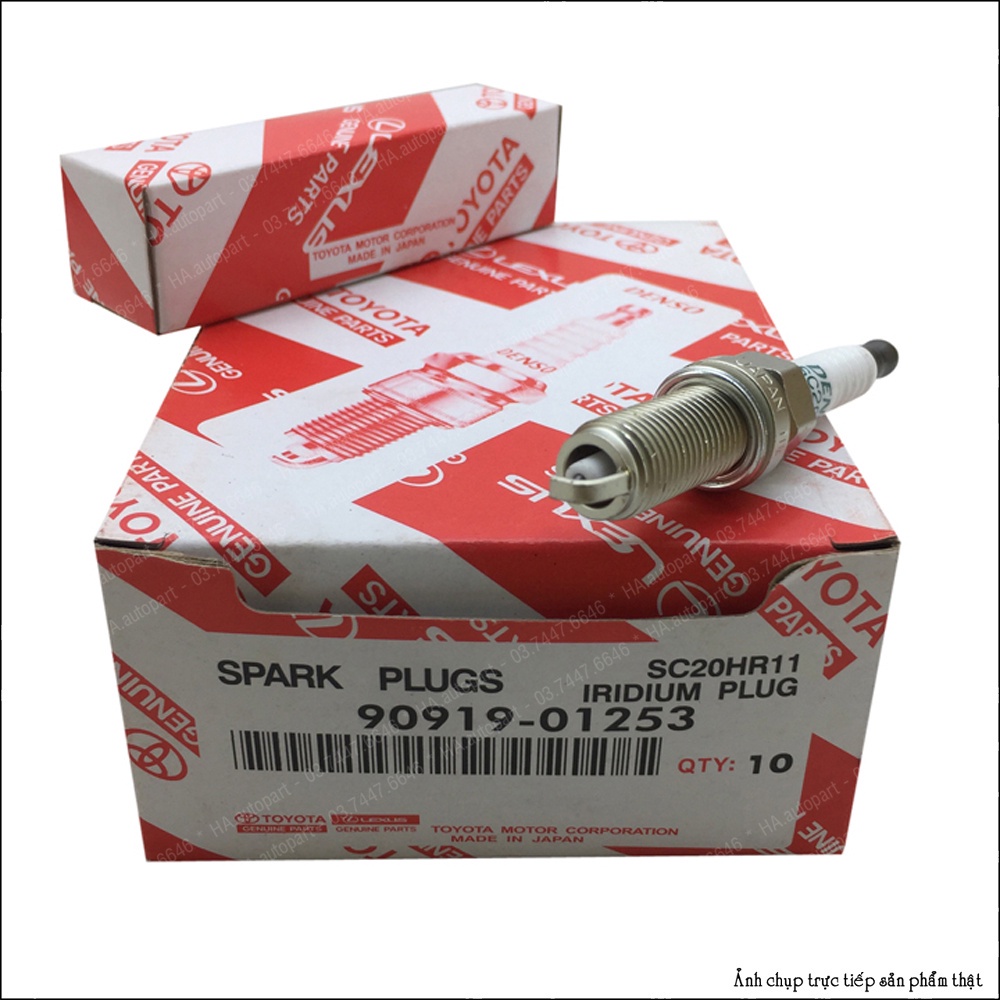 Bugi Denso Iridium mã 90919-01253 chân dài dùng cho Toyota Vios, Altis ...