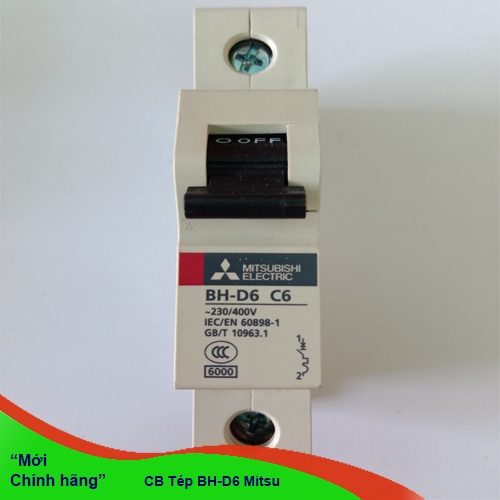 Aptomat MCB BH-D6 1P Type C N Mitsubishi (New Chính Hãng) | Shopee Việt Nam