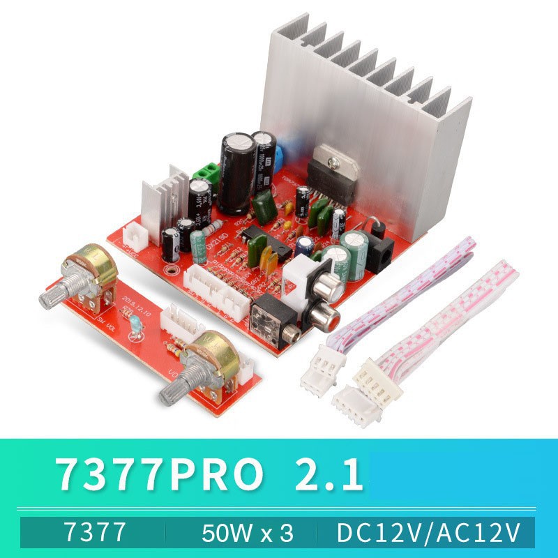 Mạch khuếch đại công suất 2.1 công suất 50W x 3 dùng IC TDA 7377 nguồn ...