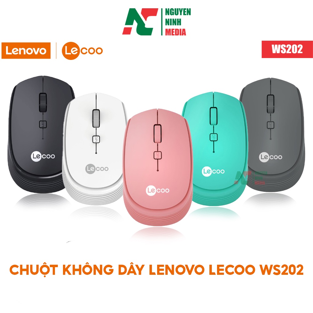Chuột Không dây Lenovo Lecoo WS202 - Hàng Chính Hãng | Shopee Việt Nam