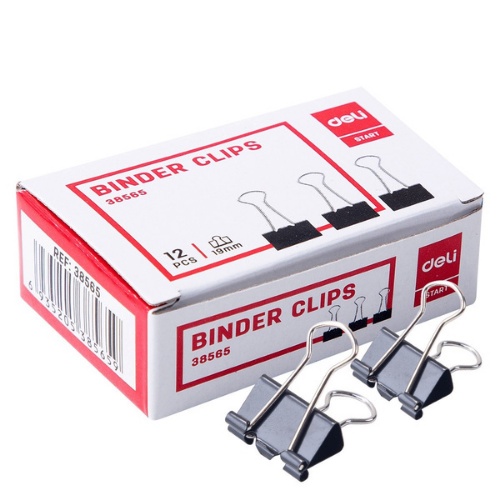 Hộp 12c kẹp bướm đen 19mm/ 25mm/ 32mm/ 41mm kẹp giấy Binder Clips ...
