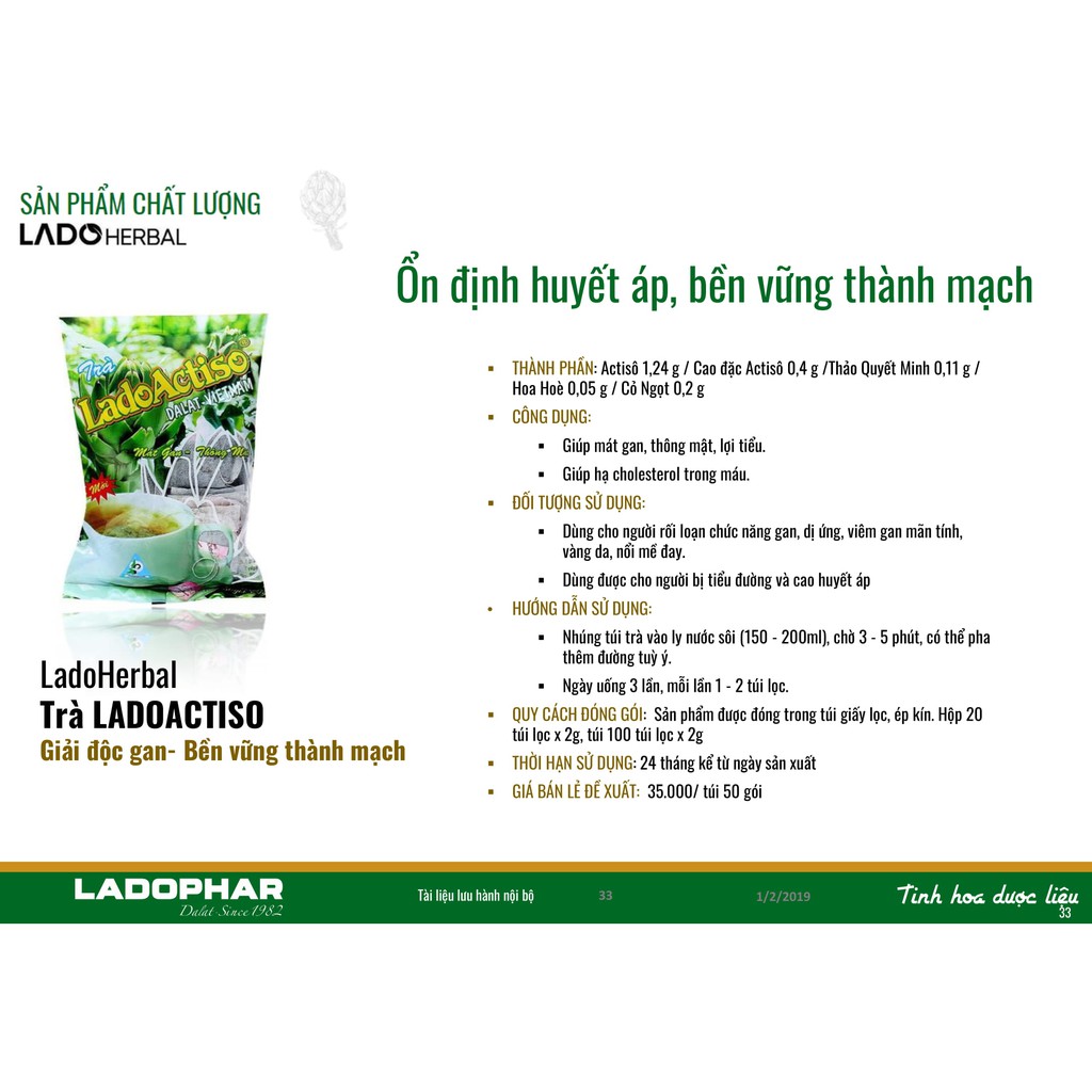 Trà Lado Atiso 50 túi lọc | Shopee Việt Nam