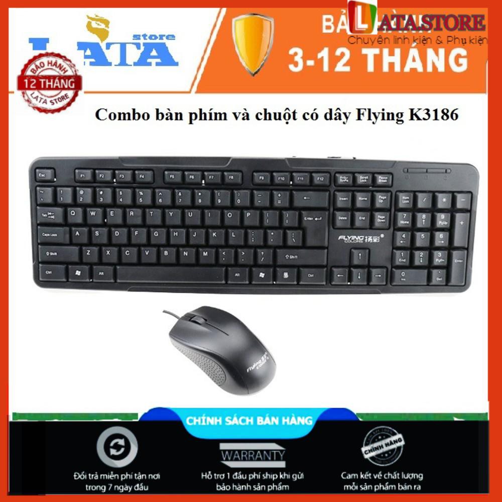 Combo bàn phím và chuột có dây Flying K3186 | Shopee Việt Nam