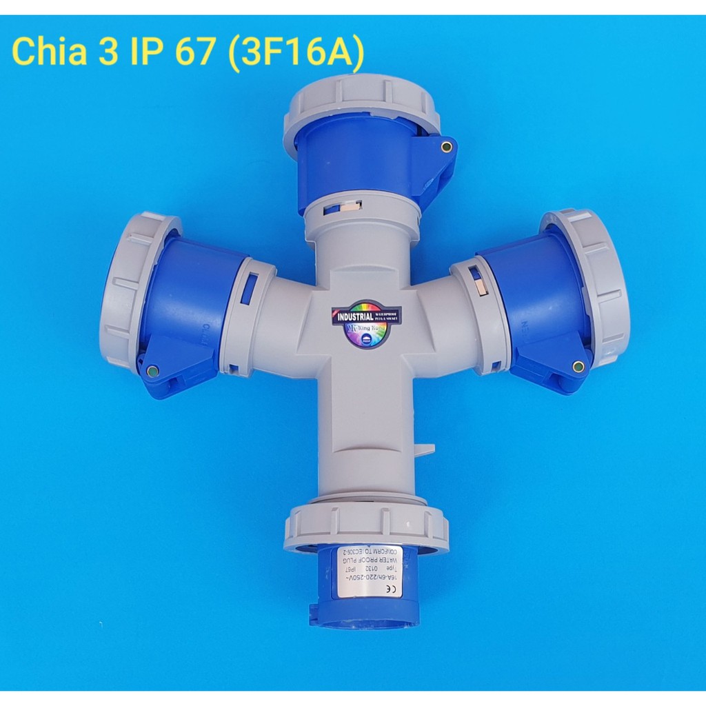 Ổ cắm công nghiệp chia 3 IP 67 (3F16A) | Shopee Việt Nam