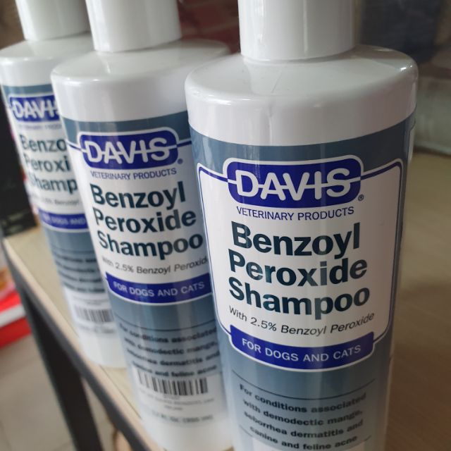 DẦU TẮM DÀNH CHO CÚN BỊ GHẺ DAVIS BENZOYL PEROXIDE SHAMPOO 355ML ...