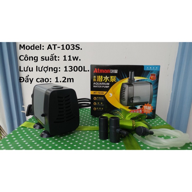 Máy bơm nước Atman 103S, 11W-1300L | Shopee Việt Nam