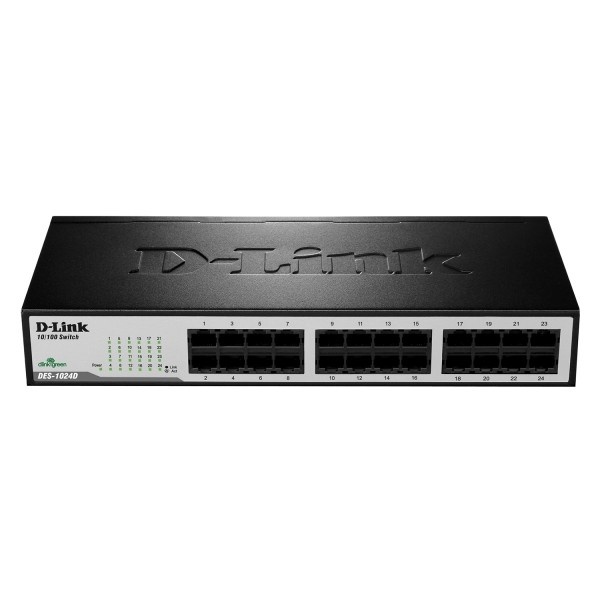 Switch D-LINK DES-1024D 24 port Chính hãng (100Mbps, Vỏ sắt). VI TÍNH ...