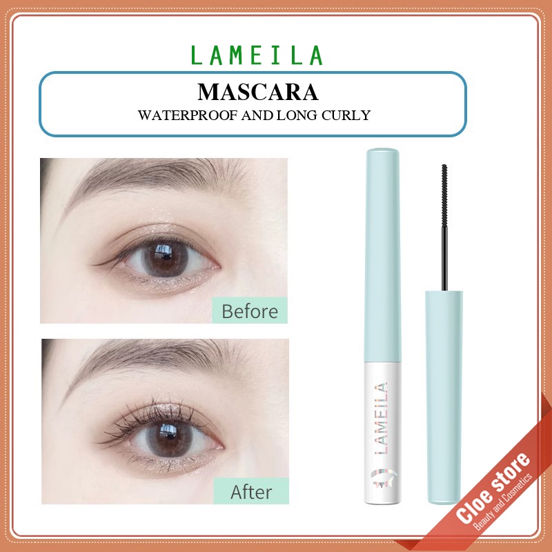 Mascara Lameila vỏ xanh đầu bút mảnh, nhanh khô, chống nước hàng nội ...