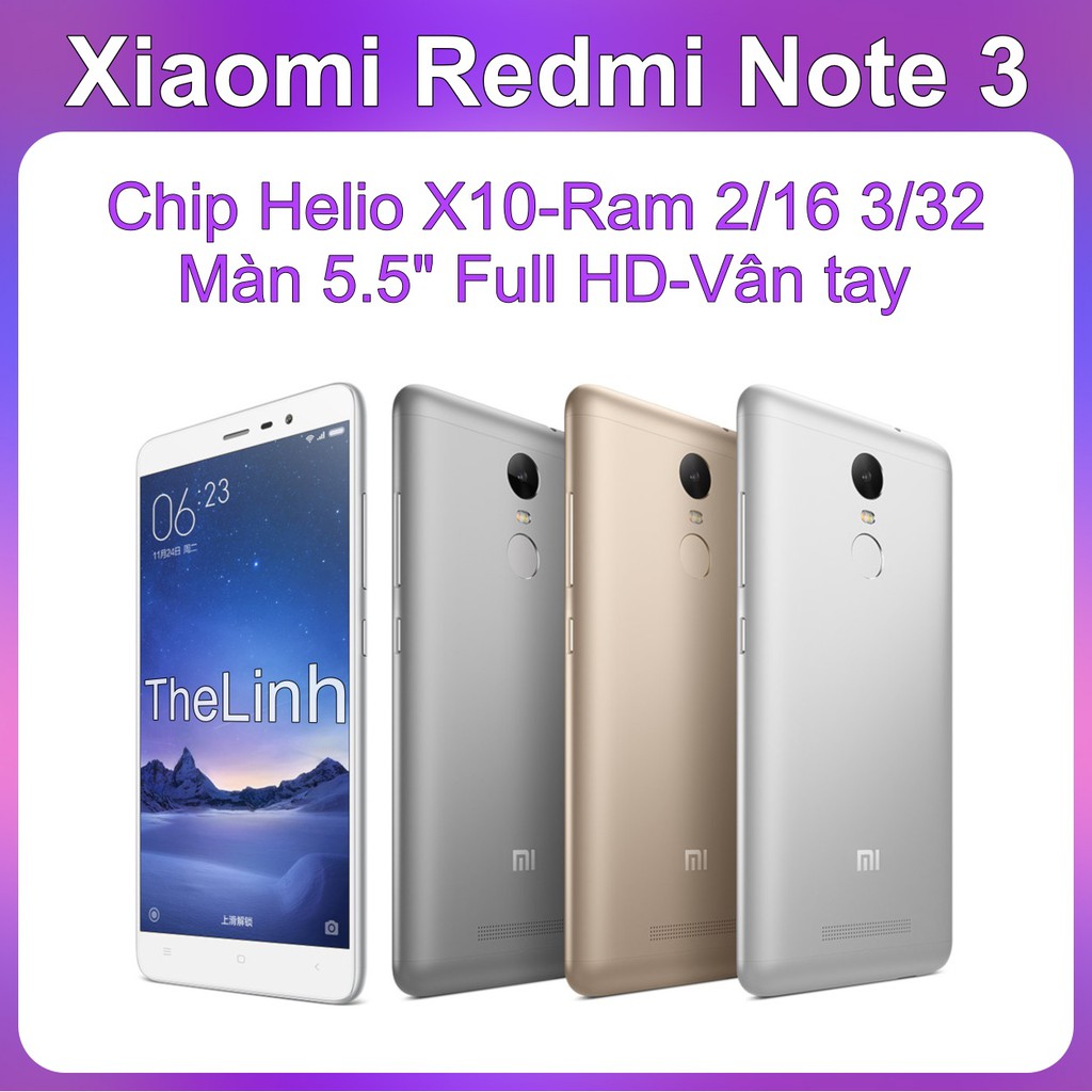 Điện thoại Xiaomi Redmi Note 3 - Chip Helio X10 Ram 3G 32G | Shopee Việt Nam