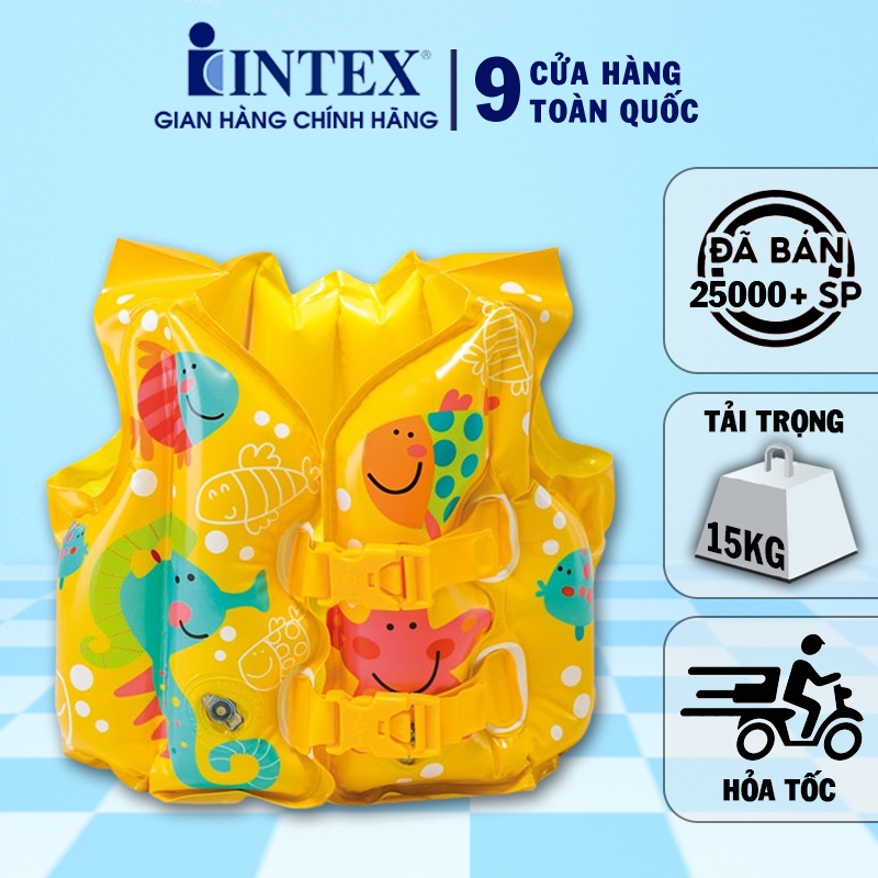 Áo phao bơi cá cho bé từ 2-3 tuổi INTEX 59661 | Shopee Việt Nam