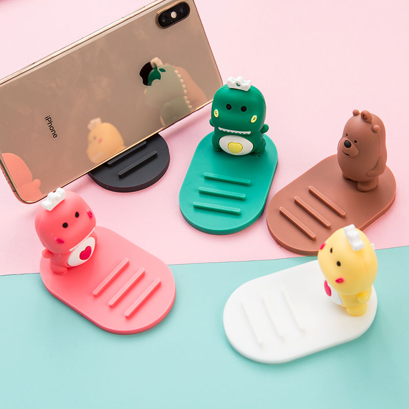 Mobile Phone Stand Silicone Cute Cartoon Desktop Phone Holder Dinosaur ...