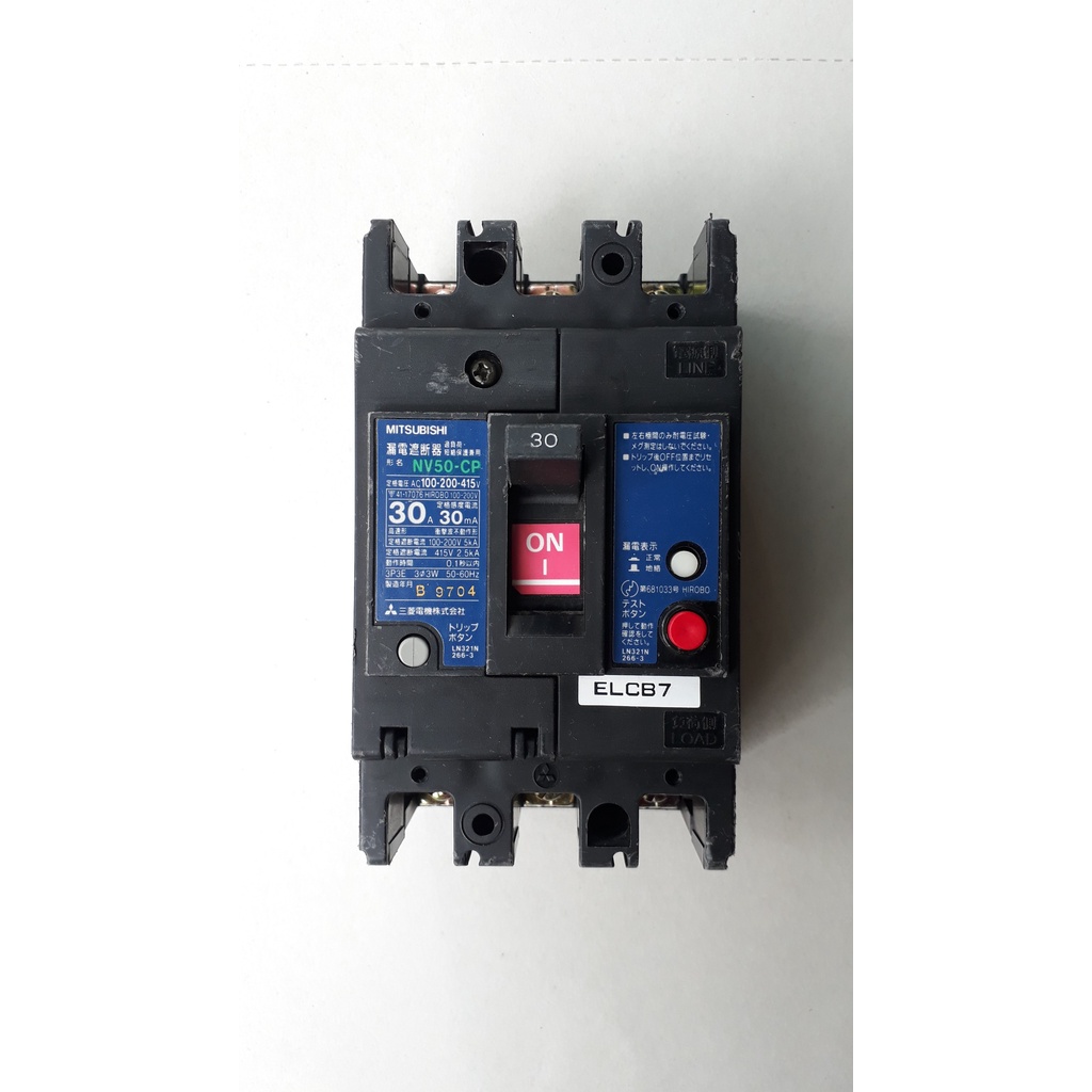 Aptomat chống giật 3 pha MITSUBISHI NV50-CP, NV100-CW 3P 30A, 50A, 100A nội địa Nhật Bản. Hàng ...
