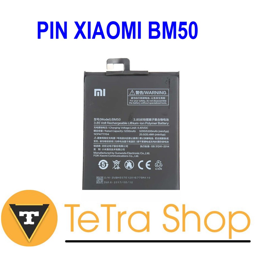 PIN XIAOMI BM50 | Shopee Việt Nam