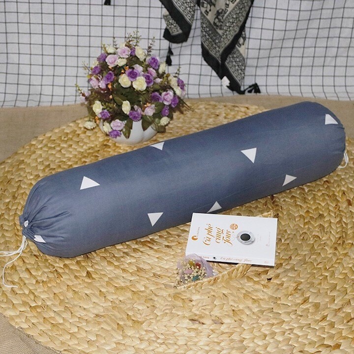 Gối ôm dài người lớn kèm vỏ cotton poly size 30x90 ( được chọn mẫu ...
