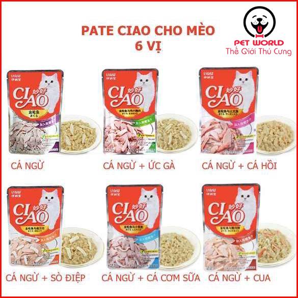 Pate Ciao dành cho Mèo đủ vị 60g | Shopee Việt Nam
