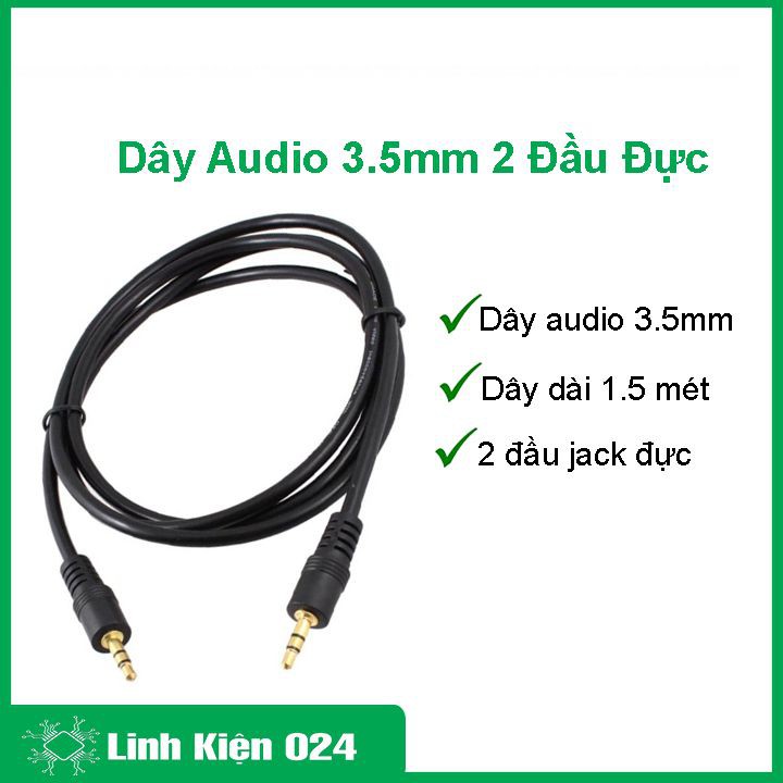 Dây Audio 3.5mm 2 Đầu Đực 1.5m | Shopee Việt Nam