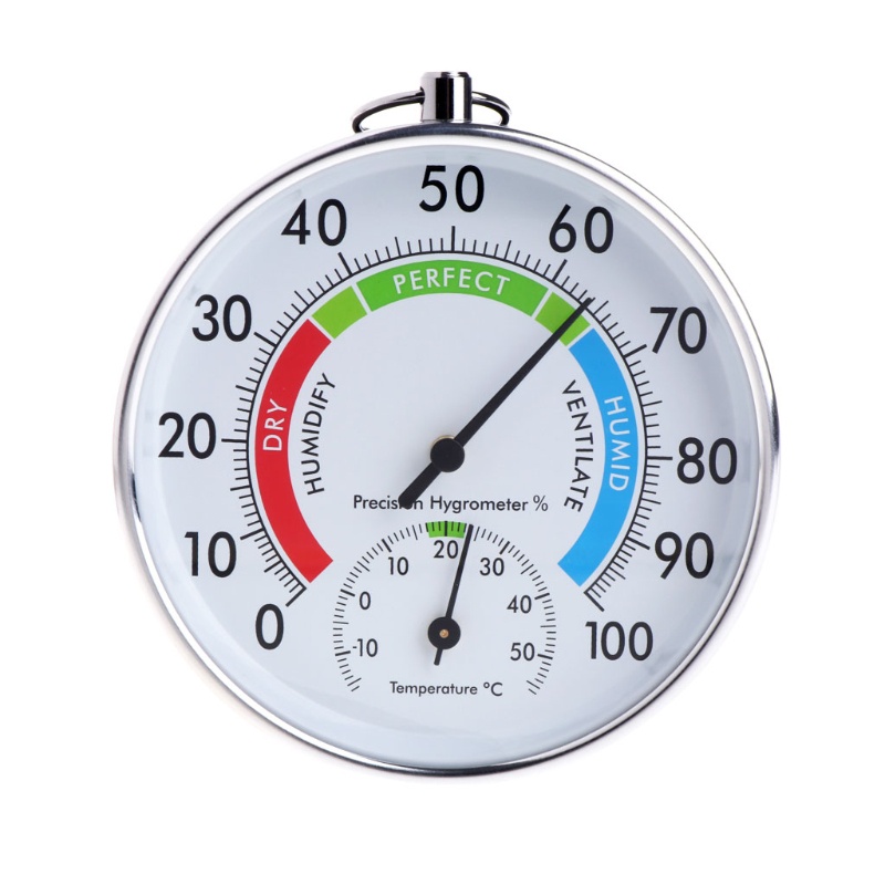 Temperature and Humidity Analog Indicator Indoor Outdoor Hygrometer ...