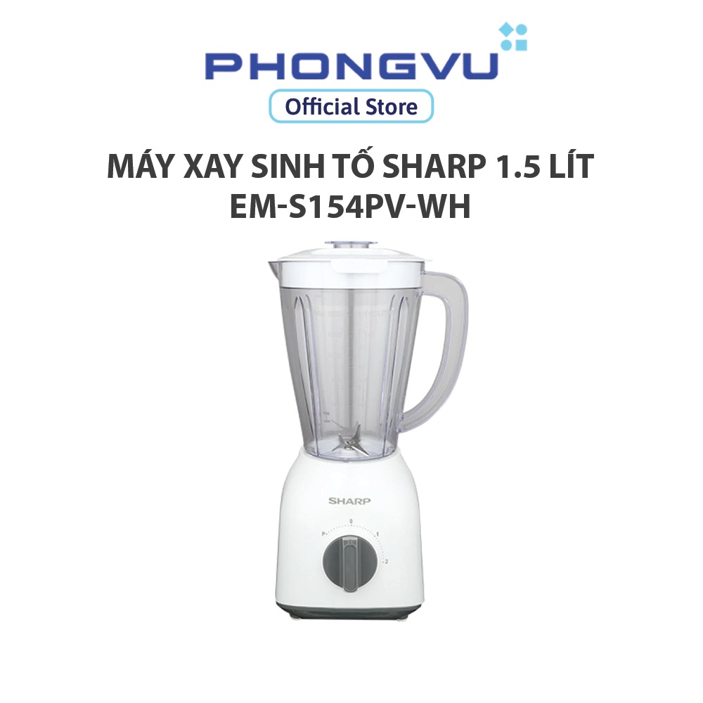 Máy xay sinh tố Sharp 1.5 lít EM-S154PV-WH - Bảo hành 12 tháng | Shopee Việt Nam