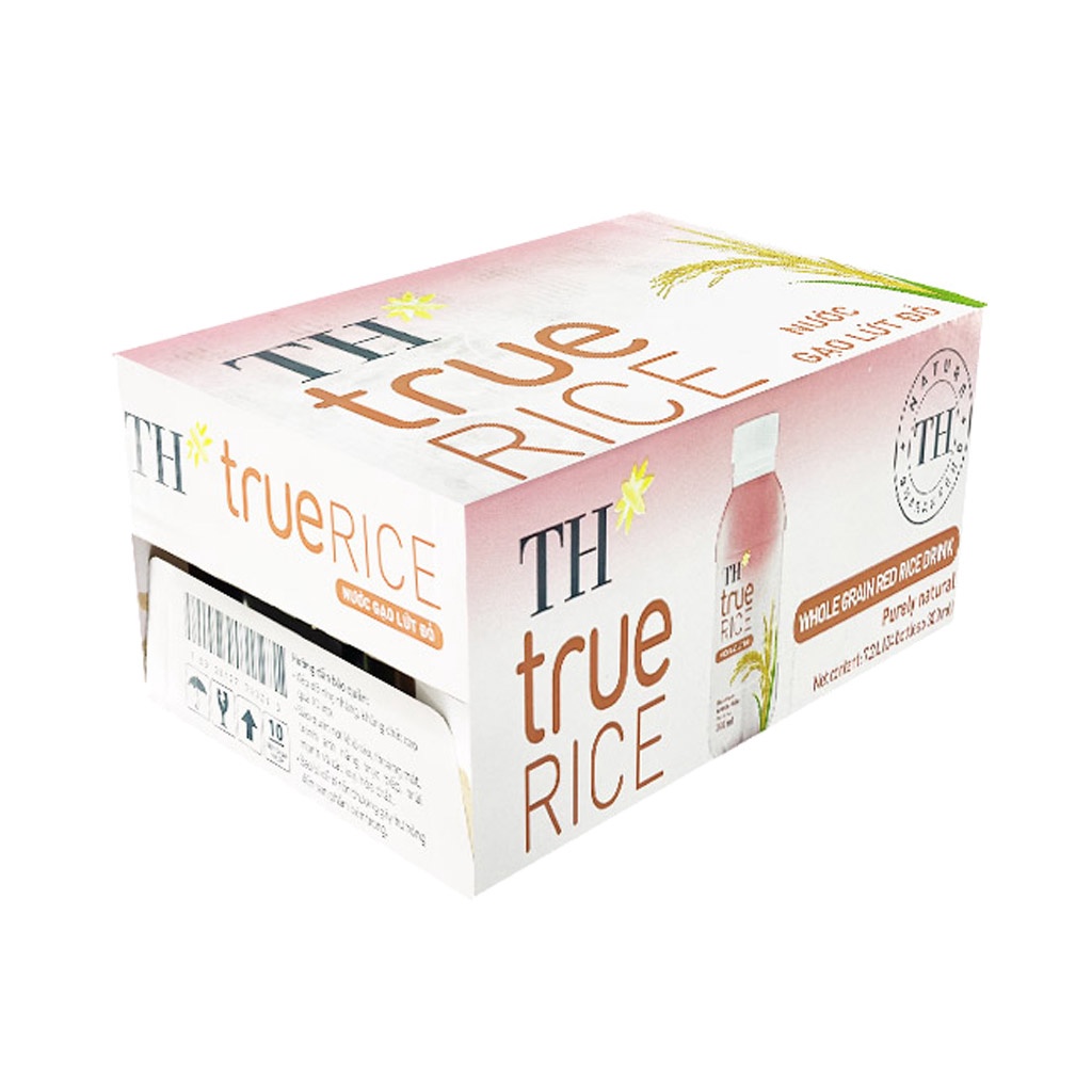 Thùng 24 chai nước gạo lứt đỏ/gạo rang TH True Rice 300ml | Shopee Việt Nam