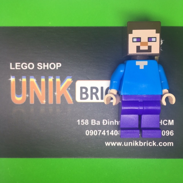 Lego UNIK BRICK Steve - Anh chàng Steve trong Minecraft chính hãng (như ...