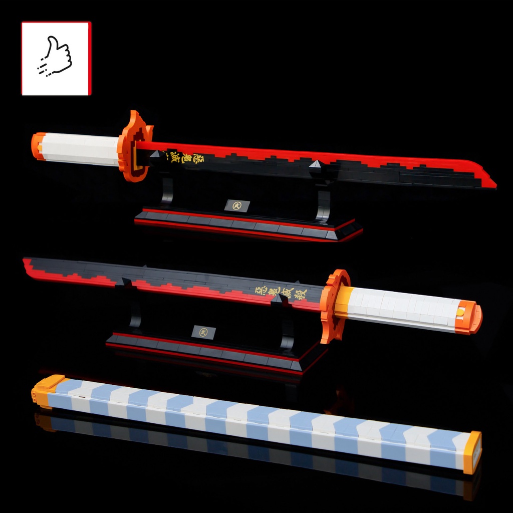 Đồ Chơi Lắp Ráp Kiểu LEGO Thanh Kiếm Katana Của Viêm Trụ Rengoku ...