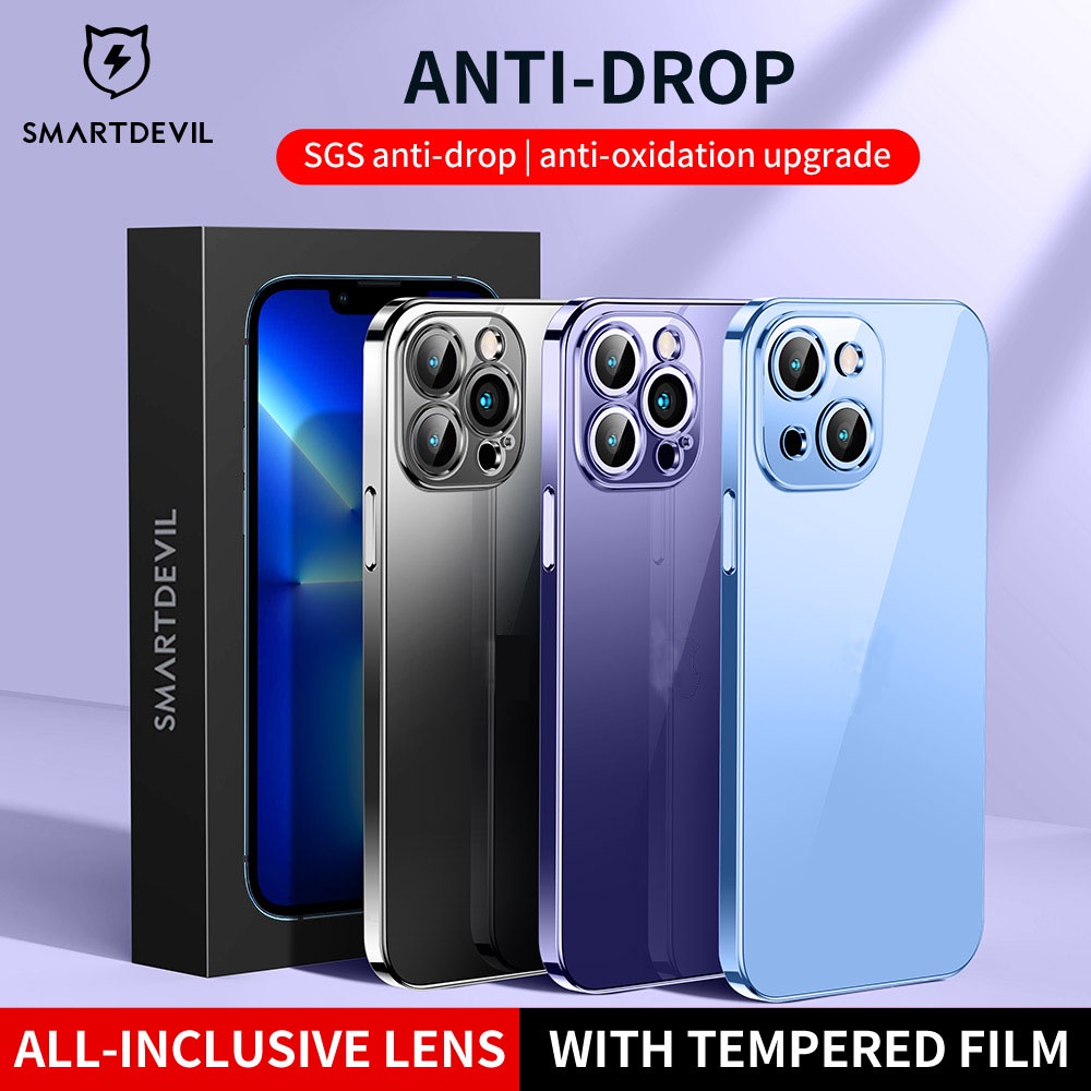 SmartDevil Ốp điện thoại silicon siêu mỏng trong suốt chống sốc thích hợp cho iPhone 14/ 14 plus ...