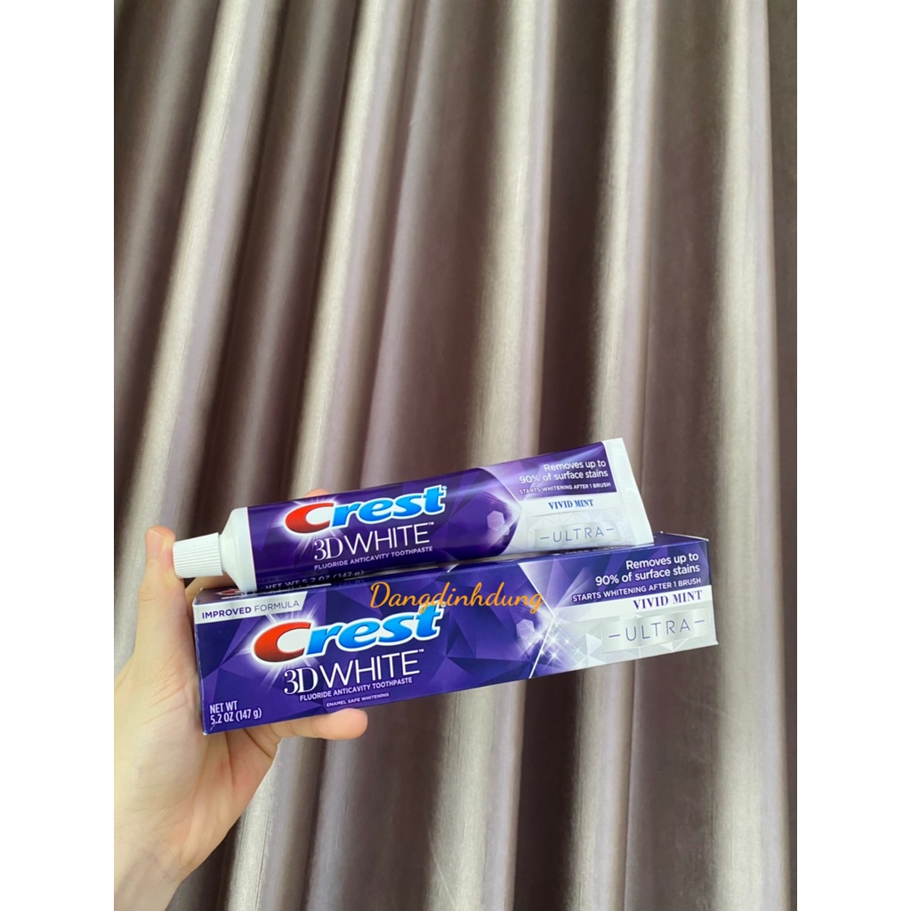 Kem Đánh Răng Crest 3D White Advanced Triple Whitening 147g | Shopee Việt Nam
