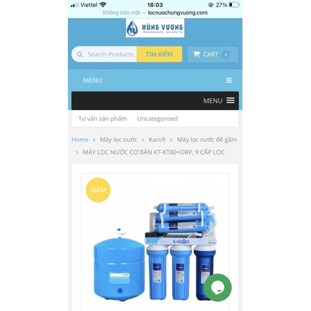 Máy lọc nước KT-KT80+ORP 9 cấp lọc | Shopee Việt Nam