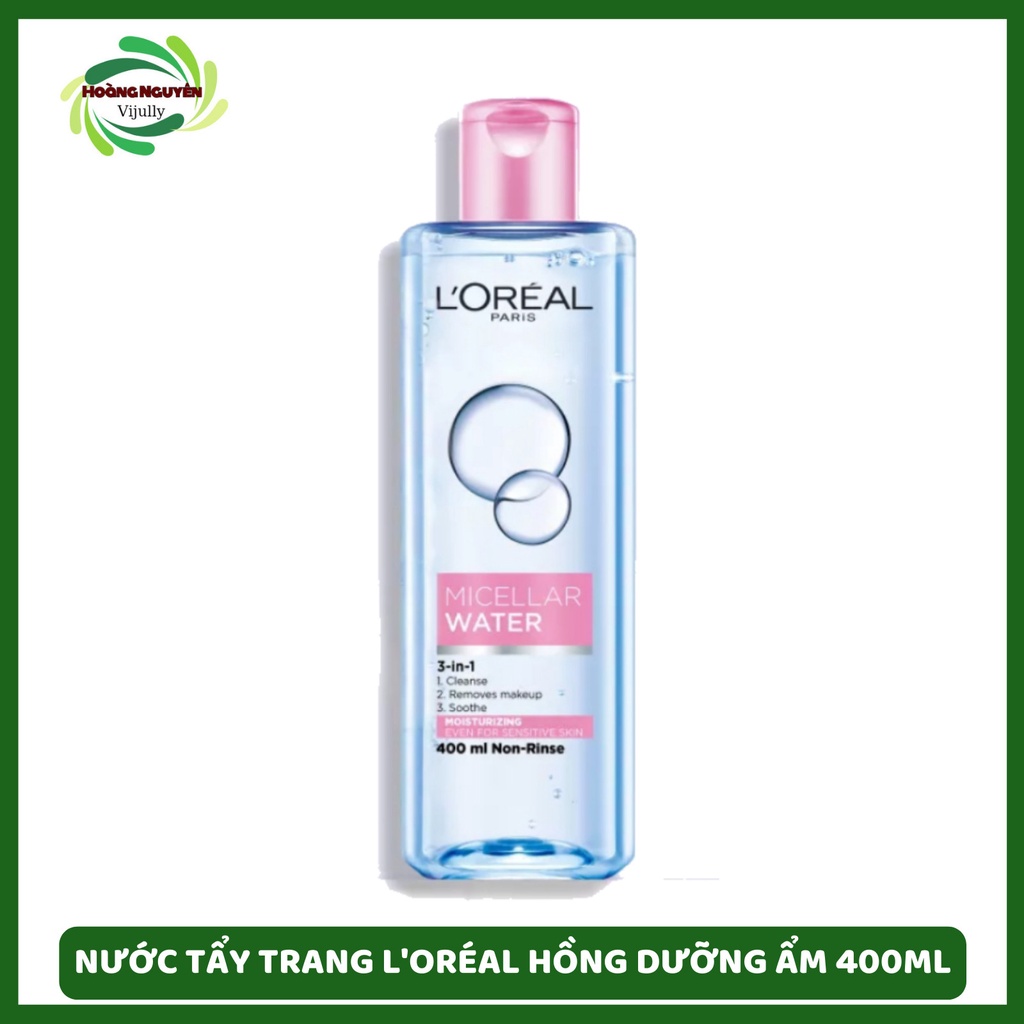 Nước tẩy trang Loreal - LOreal Paris 3-in-1 Micellar Water. 400ml | Shopee Việt Nam