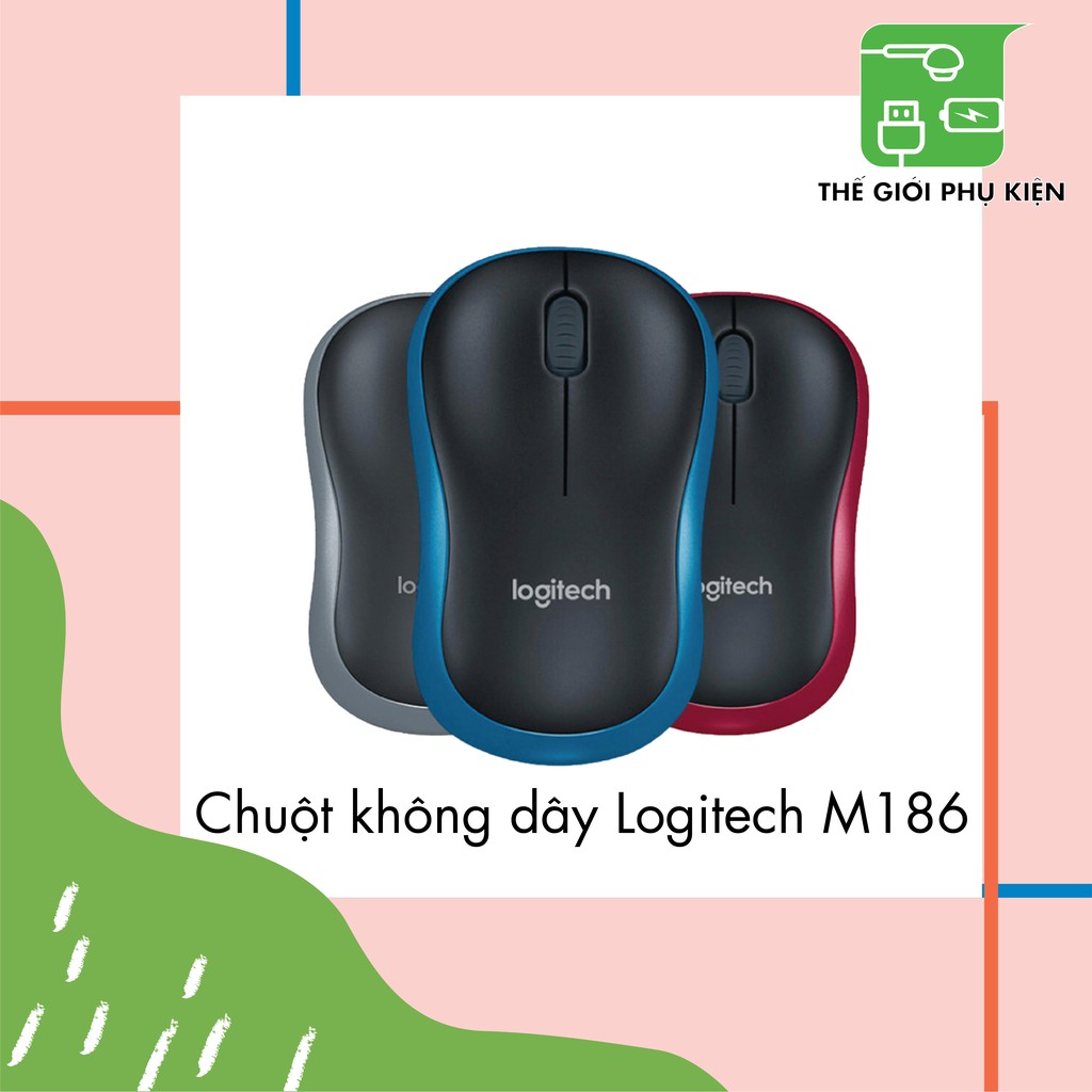 Chuột không dây Logitech M186 | Shopee Việt Nam