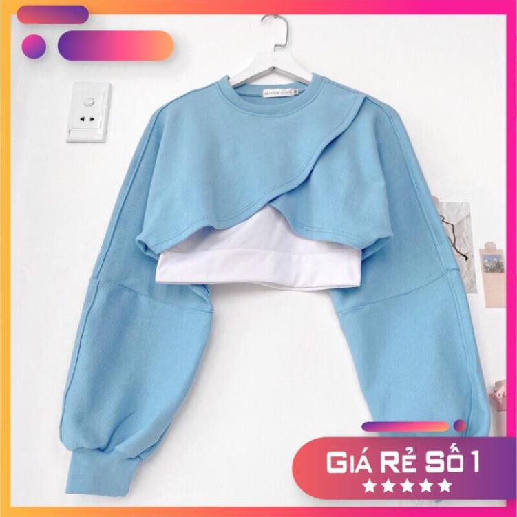 Áo Croptop Dáng Rộng Đắp Chéo BEE Ulzzang (Ảnh thật/Có Sẵn) | Shopee ...