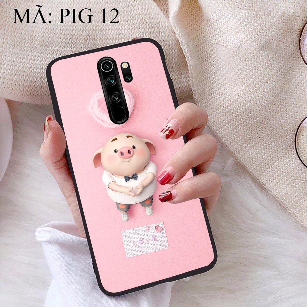 Ốp lưng Xiaomi Redmi Note 8 Pro viền dẻo TPU BST Pig Cute | Shopee Việt Nam