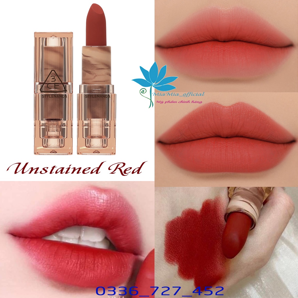 Son Thỏi 3CE Soft Matte Lipstick Eternal Warm Sensual Breeze Unstained ...