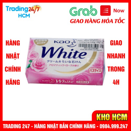 [Hỏa tốc HCM] Xà bông Kao White 130g hương hoa hồng nội địa nhật bản | Shopee Việt Nam