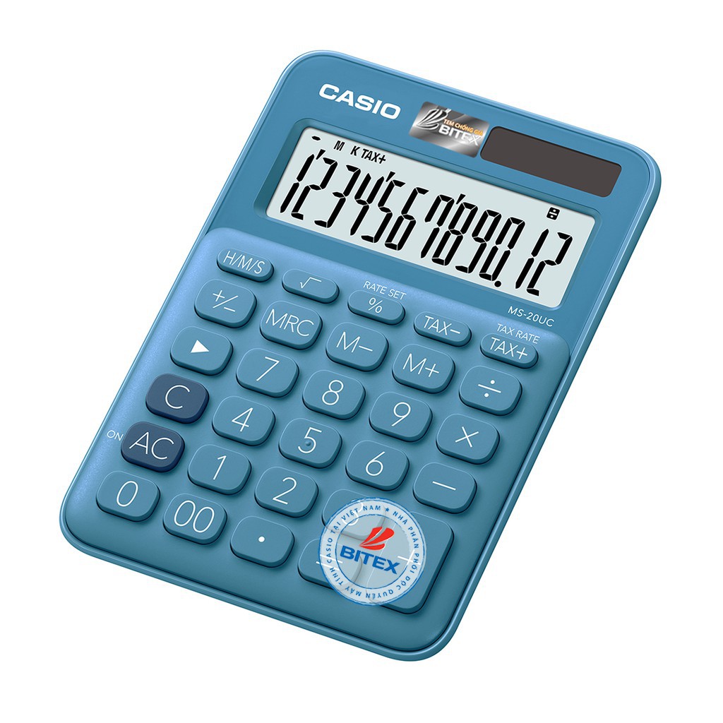 Máy tính CASIO MS-20UC (Nhiều màu) - Chính hãng Bitex, Bảo hành 7 năm | Shopee Việt Nam