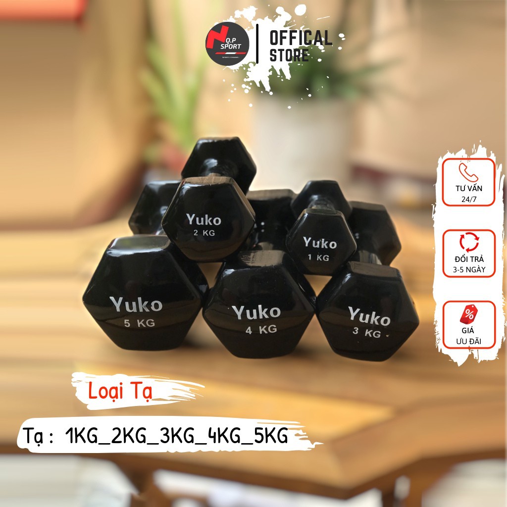 Tạ Tay YuKo Nam Nữ, Tạ Tập Gym, Dụng Cụ Tập Gym Tập Lên Cơ Tay, Thon Tay Và Tăng Sức Khỏe Từ 1Kg ...