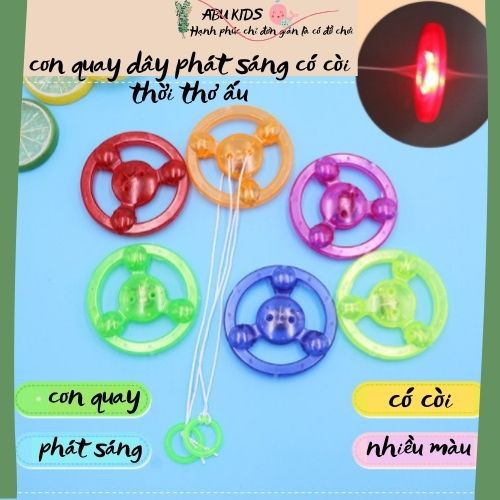 Con quay có dây, còi và phát sáng - Con quay đồ chơi giải trí yêu thích ...