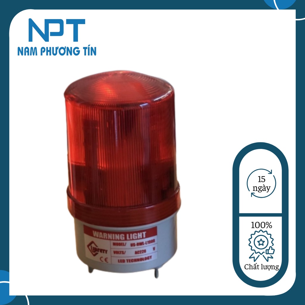 Đèn cảnh báo quay điện LED USAFETY có còi chống nước US-L1908 | Shopee ...