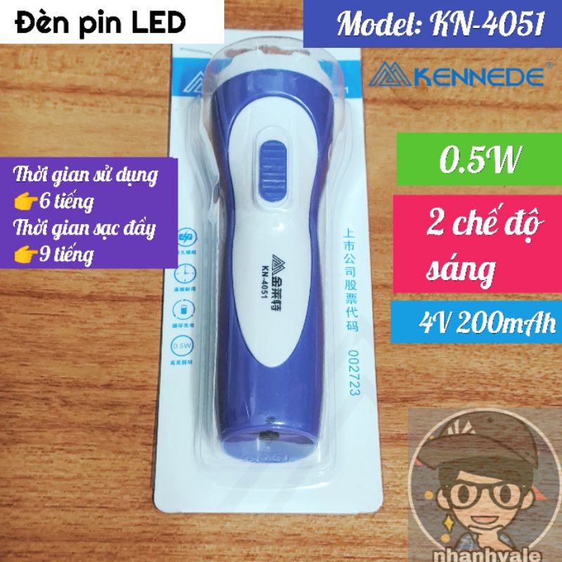 Đèn pin sạc LED cầm tay KENNEDE KN-4051 | Shopee Việt Nam