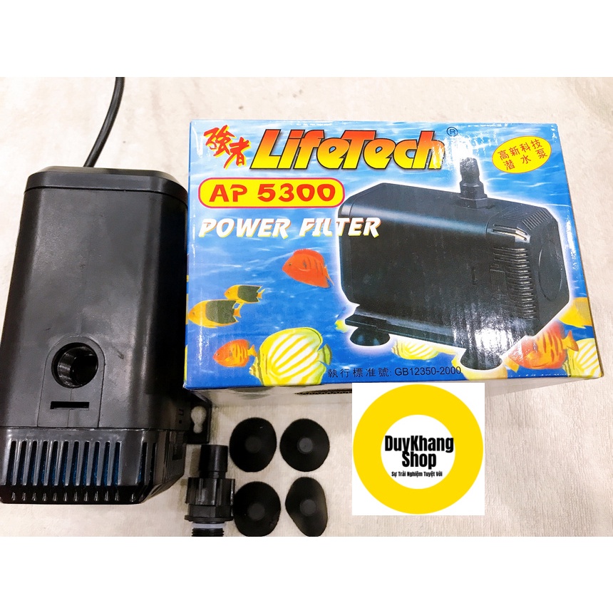 [Tặng Bông Lọc] Máy Bơm LifeTech AP 5300 80W Cho Hồ Cá Cảnh, Bơm Nước Hòn Non Bộ, Tiểu Cảnh ...