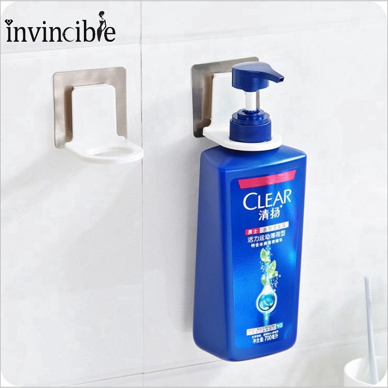 Self Adhesive Soap Bottle Storage Hanging Hook/ Wall Mounted Bathroom ...
