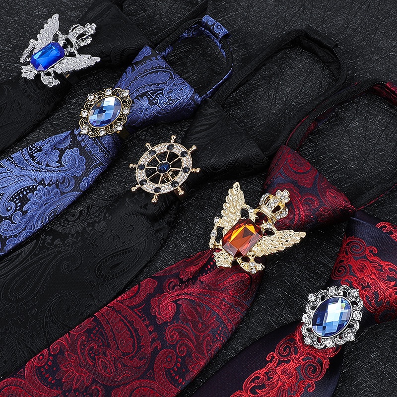 Nhẫn đeo cavat, phụ kiện trang trí cravat Nam, vòng tròn đeo cà vạt ...